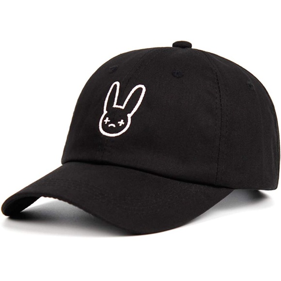 Accessories | Brand New Unisex Bad Bunny Logo Dad Hat Nwt | Poshmark